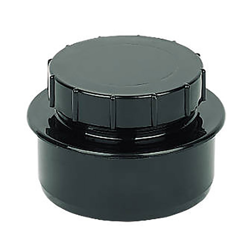 110mm Screwed Access Cap Black REF SP292