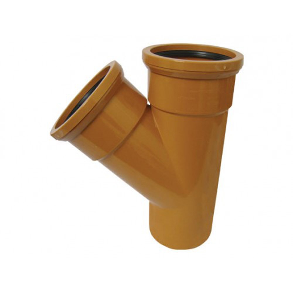 110mm x 45 Deg Underground Double Socket Junction