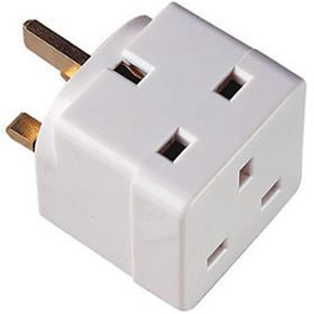 13Amp Plug Double Adaptor Ref C