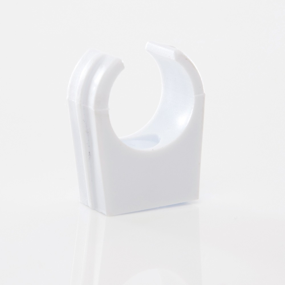 21.5mm ABS Overflow Pipe Clip White REF OS16
