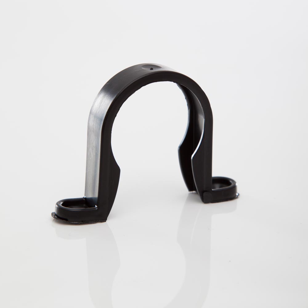 40mm Push-fit Pipe Clip Black REF WP35