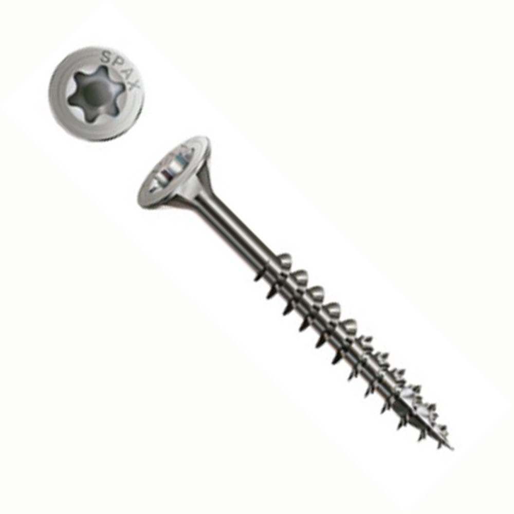 Spax Stainless Steel 4mm x 40mm Retail Pack Of 25no Screws