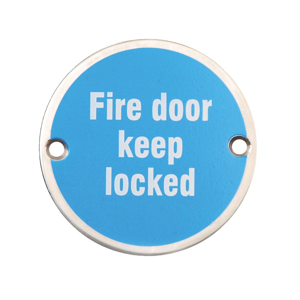 SSS Fire Door Keep Locked REF 3791