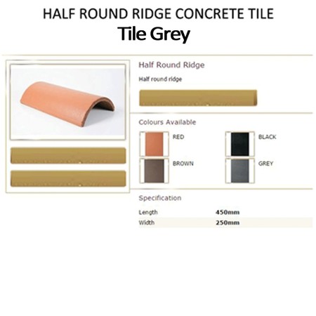 Lagan Concrete Ridge Tiles