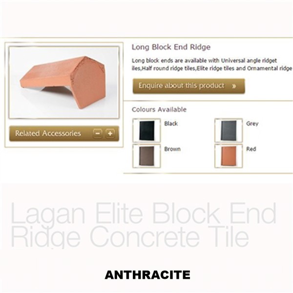 Lagan Concrete Ridge Tiles